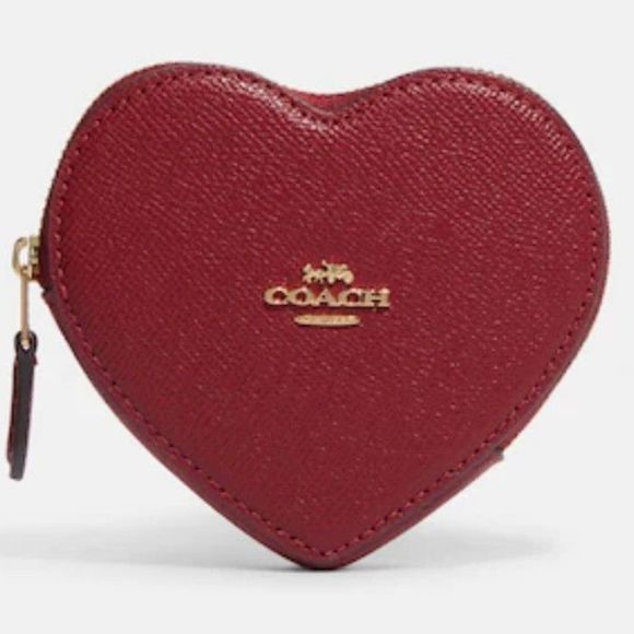 Coach | Bags | Nwt Coach Heart Coin Case Zip Pouch Purse Wallet | Poshmark